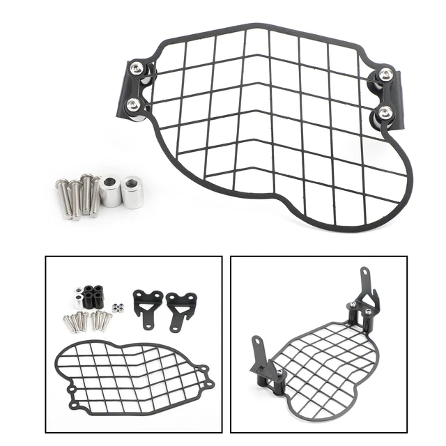 Grille De Protection De Phare Avant Noir Pour Bmw G650gs Sertao 2011