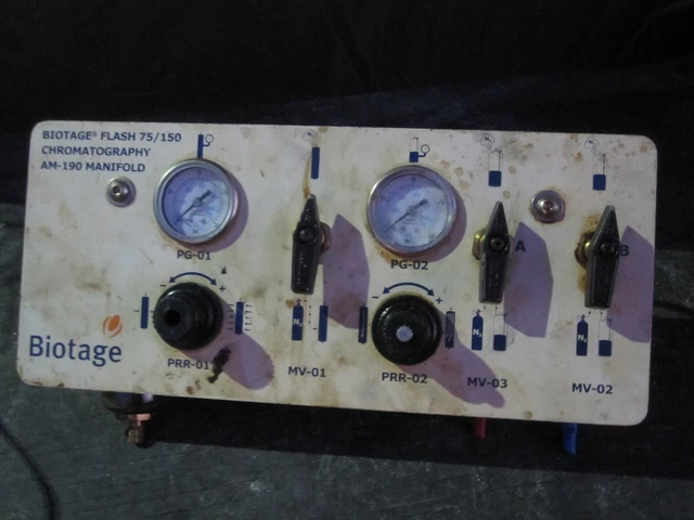 BIOTAGE FLASH 75/150 Chromatography AM-190 Manifold - Complete & Worn ...