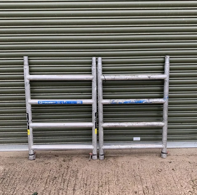 PAIR OF MI-TOWER 1.0m Pop-Up Scaffold Tower Frames £149.99 - PicClick UK
