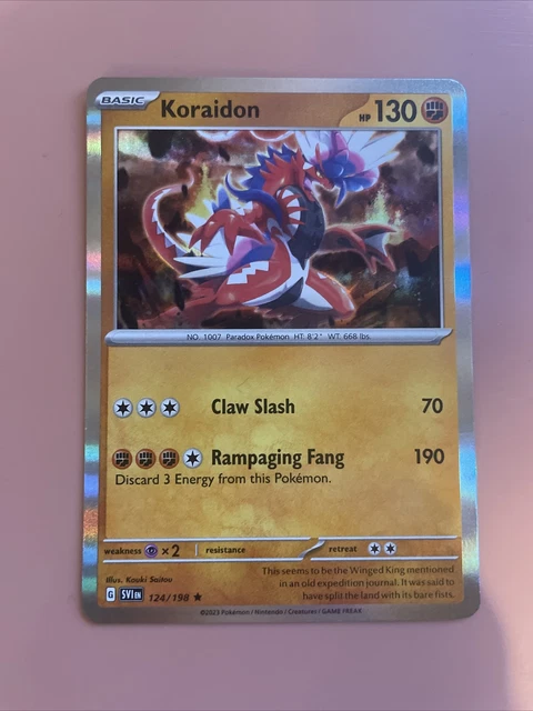 POKÉMON TCG KORAIDON Scarlet & Violet Base Set 124/198 Holo Rare EUR 0,70 - PicClick IT