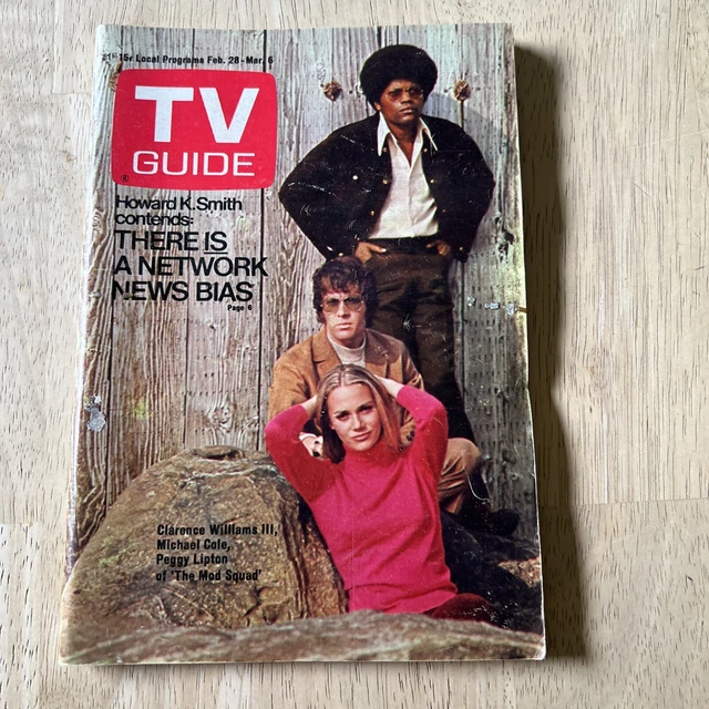 TV GUIDE FEBRUARY March 1970 Mod Squad Peggy Lipton Clarence Williams ...