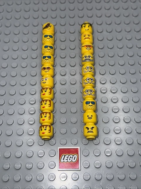 LEGO® FIGUREN KÖPFE Gesicht Kopf Figur Ritter Eisenbahn Space Star Wars ...