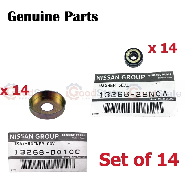 GENUINE NISSAN PATROL Y60 GQ TD42T Rocker Cover Bolt Rubber & Metal ...