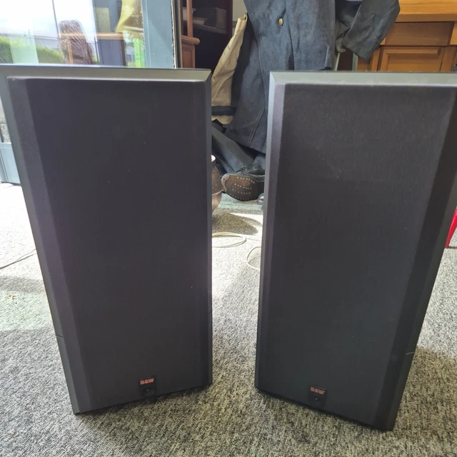 BOWERS & WILKINS B&W DM610 2 Way 150W Bookshelf Speakers - Black Ash ...
