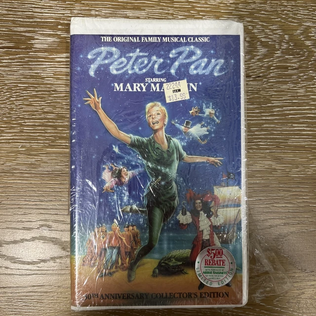 PETER PAN 1990 VHS - Mary Martin 30th Anniversary Collector's Edition ...
