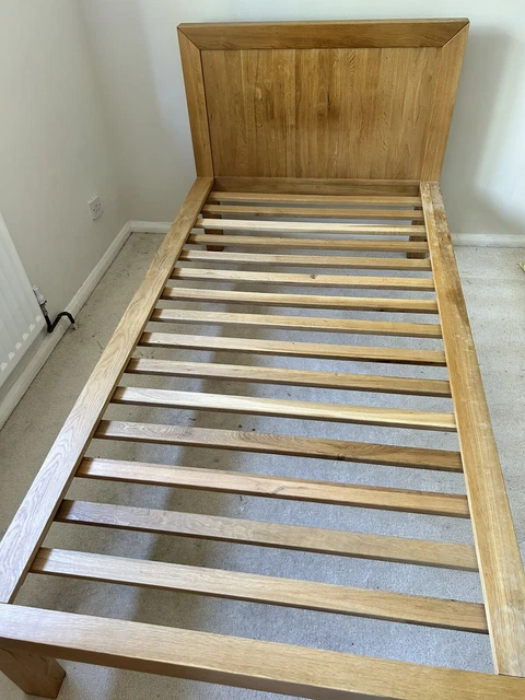 OAK FURNITURELAND SOLID Oak Single Bed £60.00 - PicClick UK