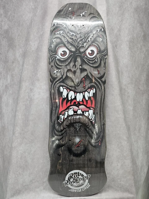 SANTA CRUZ ROB Roskopp Face "BLACK STAIN" Deck in Shrink!! $250.00 ...