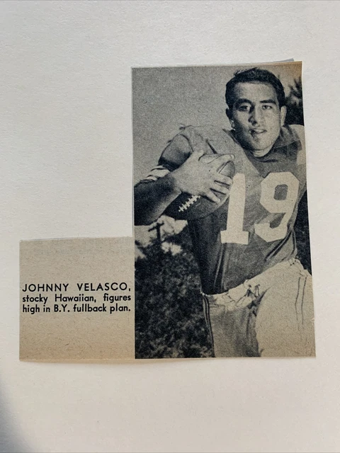 PANNEAU CO PICTURAL football Johnny Velasco BYU Cougars 1955 S&S EUR 17 ...