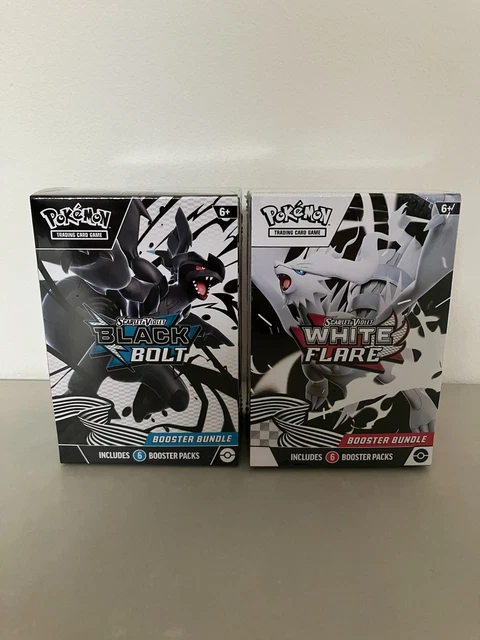 POKÉMON TCG SCARLET&VIOLET White Flare/Black Bolt Booster Bundle ...