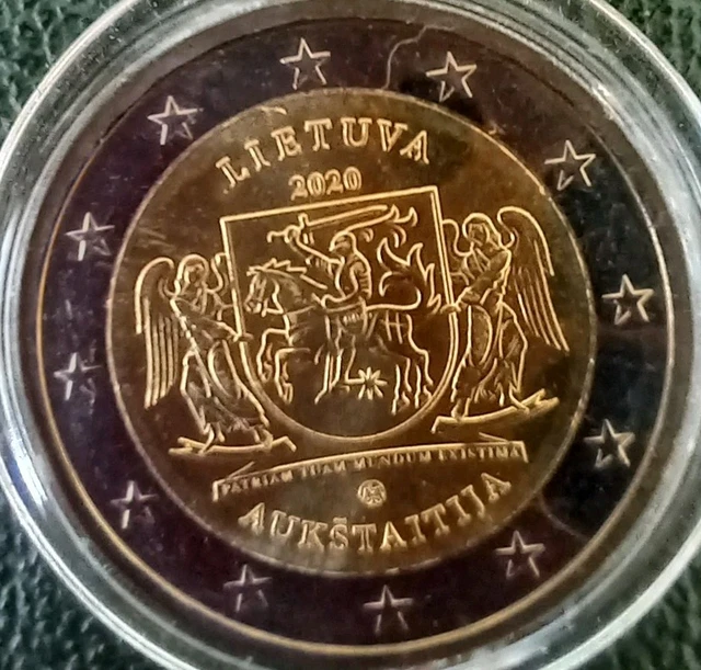 2 EURO GEDENKMÜNZE Litauen 2020 Aukstaitija / Oberlitauen unz. Unc Verkapselt EUR 3,50 - PicClick DE