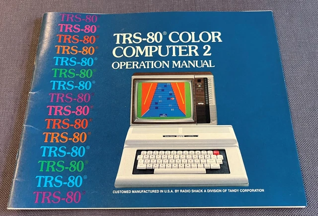 ORIGINAL RADIO SHACK TRS-80 Color Computer 2 Operation Manual 31-Page ...