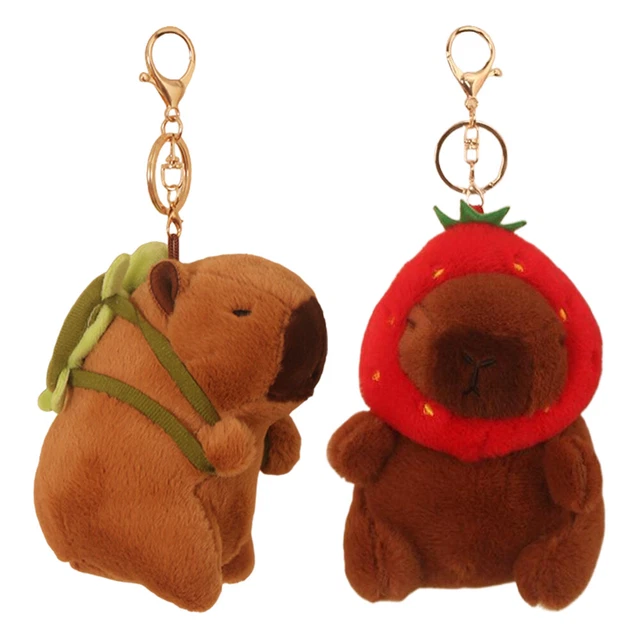CUTE CAPYBARA KEYCHAIN Anime Capybara Keychain Capybara Keyring for ...