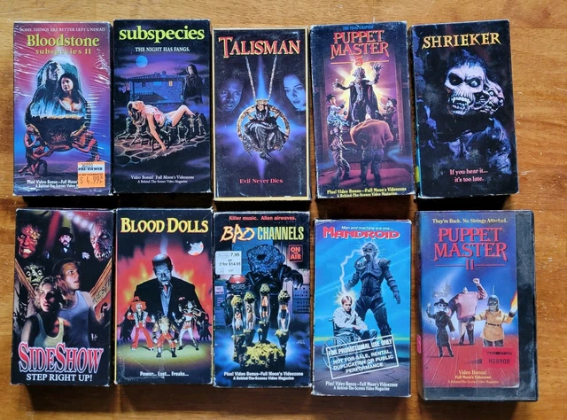 HORROR MOVIE VHS lot Full Moon Subspecies puppet master mandroid blood dolls £62.56 - PicClick UK