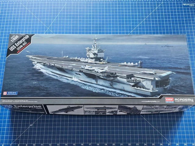 ACADEMY 14400 1:600 - USS Enterprise (CVN-65) Flugzeugträger. EUR 25,73 ...