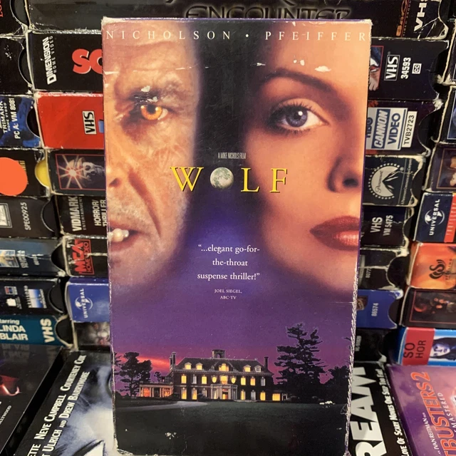 WOLF 1994 VHS Tested Jack Nicholson Michelle Pfeiffer Werewolf Horror ...