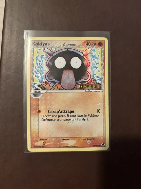 CARTE POKÉMON KOKIYAS 63/101 REVERSE EX Ile Des Dragons VF FR EUR 10,00 - PicClick FR