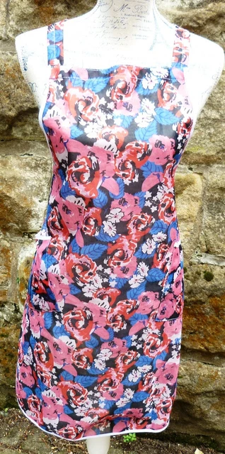 XXL GROSSE ADRETTE Vorbinde Schürze Kittel mit Bändern Dederon EUR 14 ...