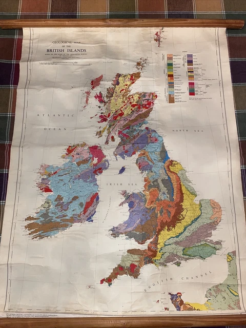 GEOLOGICAL MAP OF the British Islands by British Geological Survey ...