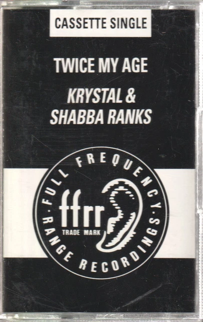 KRYSTAL AND SHABBA Ranks Twice My Age cassette UK Ffrr 1989 cassette ...