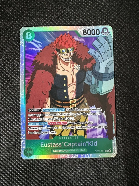 ONE PIECE CARD Game - Eustass "Captain" Kid - Romance Dawn - OP01-051 - SR - Eng EUR 19,46 ...
