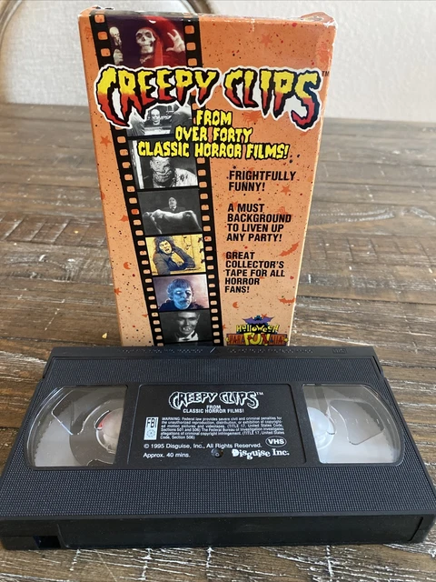 CREEPY CLIPS (1995, Second Line) Rare VHS of over 40 Classic Horror ...