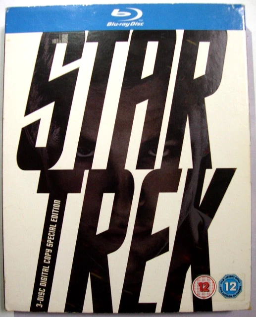 STAR TREK BLU-RAY 3-Disc Special CHRIS PINE Zacchary Quinto ERIC BANA ...
