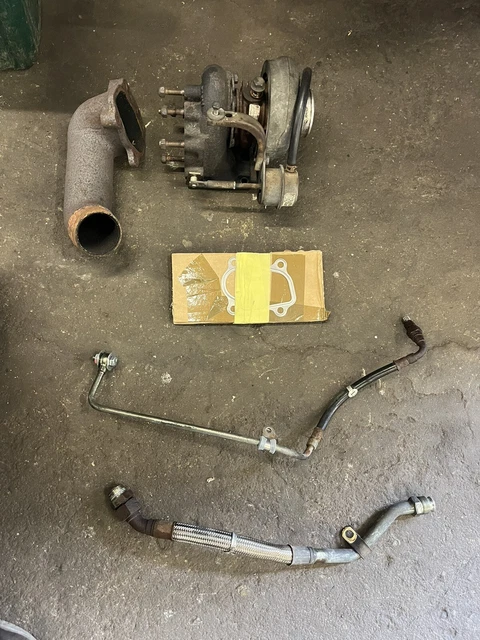 LAND ROVER DEFENDER 200tdi Manifold Downpipe / High Mount Turbo + Oil ...
