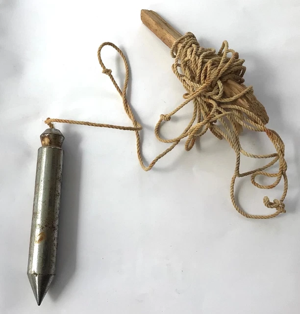 ANCIEN FIL A Plomb Niveau Old Level Plumb Line Vecchia Linea Idraulica ...