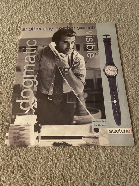 VINTAGE 1993 SWATCH WATCH DIAMONDS Print Ad 1990s $7.99 - PicClick
