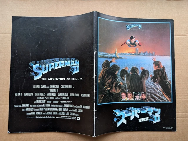 SUPERMAN II HACKMAN Reeve Kidder (1980) Japanese Movie Program £9.99 ...