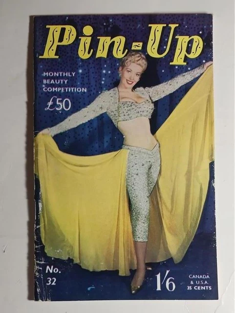 PIN-UP MAGAZINE UK #32 June Palmer Marie Corday Vanda Hudson Elizabeth ...