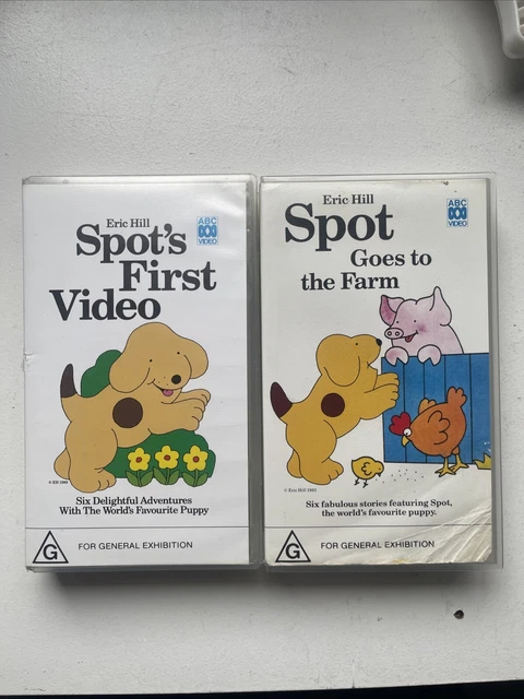 SPOT GOES TO the Farm & Spot's First Video VHS ABC Kids Video £21.46 ...