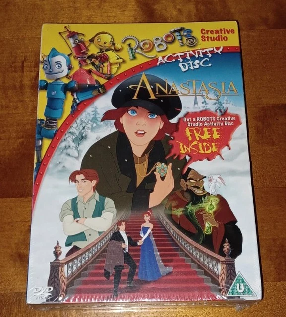 ANASTASIA DVD REGION 2 + Robots Creative Studio Activity Disc Brand New ...