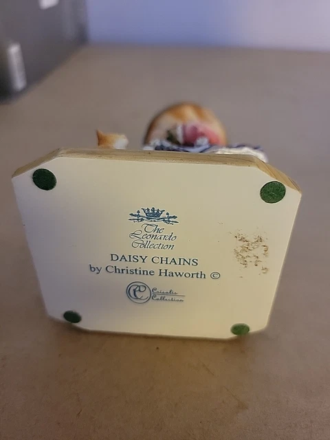 THE LEONARDO COLLECTION Daisy Chains Figurine By Christine Haworth Girl ...