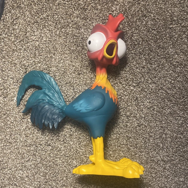 DISNEY MOANA SQUEEZE and Scream Hei Hei Toy 12" Chicken Rooster Tested ...