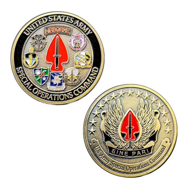 US MILITARY ARMY Special Operations Command Challenge Coin Collection ...
