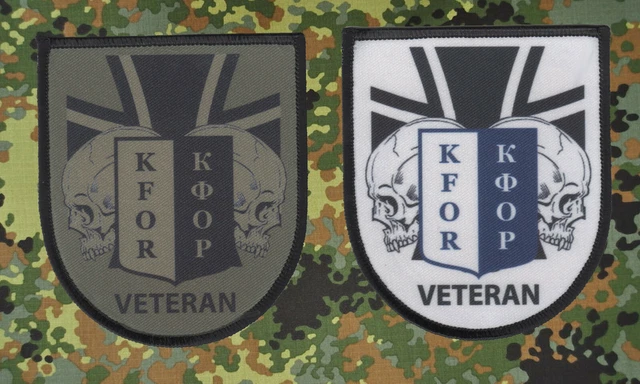 KFOR VETERAN WAPPEN Aufnäher/Patch Bundeswehr/Reservist/Bw/Einsatz ...