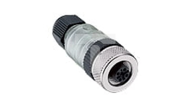 SELF-ASSEMBLY CONNECTOR FEMALE straight 4-pole connector with threaded ...