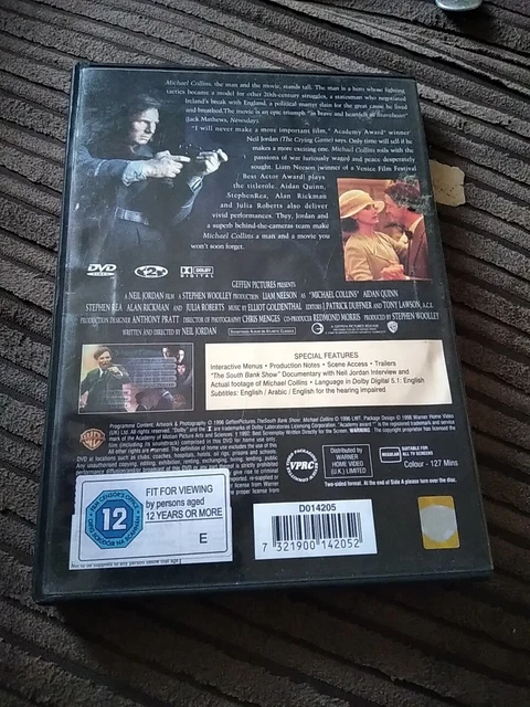 MICHAEL COLLINS DVD (1998) Liam Neeson Julia Roberts EUR 1,74 - PicClick IT