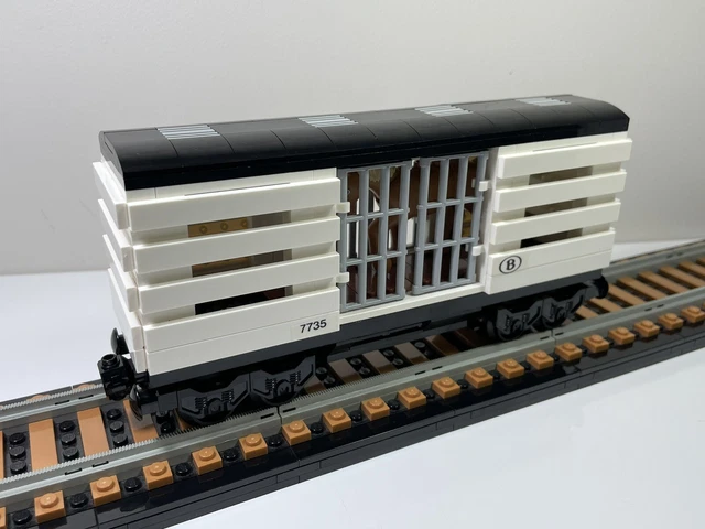 LEGO MOC TRAIN Carriage Cattle Wagon 12V 9V Town City Trains $109.95 ...