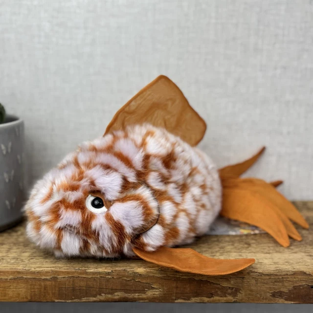 JELLYCAT GRUMPY FISH - Grumpy Goldfish Orange Beanie Plush Toy Rare ...