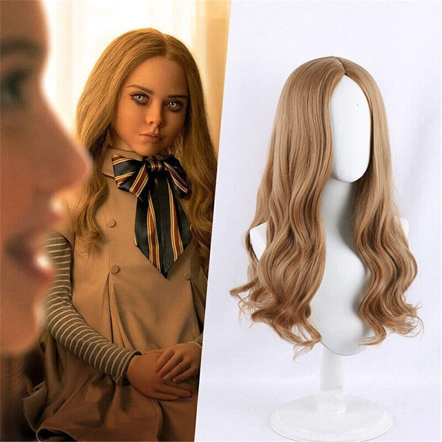 THE MOVIES M3GAN Wig Cosplay Megan AI Doll Robots Long Curly Hallowmas ...