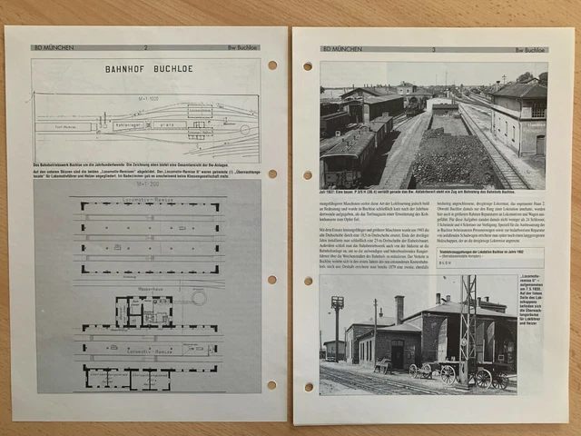 GLEISPLAN, VORBILD: BAHNBETRIEBSWERK Bw Buchloe, BD München EUR 3,95 ...