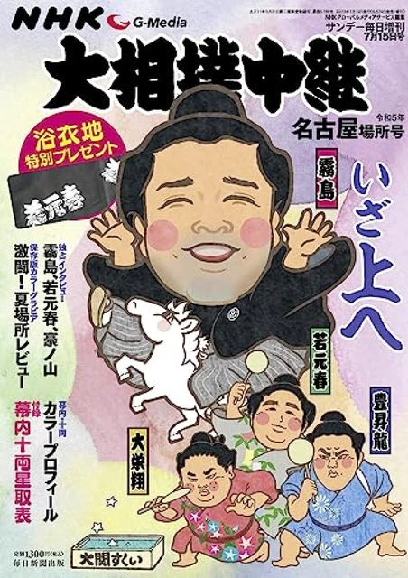 NHK G-MEDIA SUMO Tyukei Nagoya-Basho 2023 Japan Rivista Kirishima Wakamotoharu EUR 31,58 ...