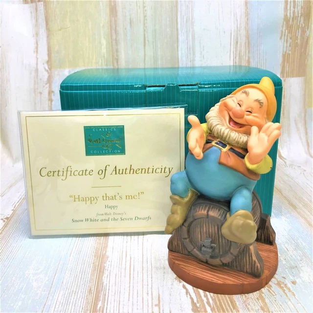WDCC SNOW WHITE Happy Clapping Seven Dwarfs Figure Disney Tdl Ceramic ...