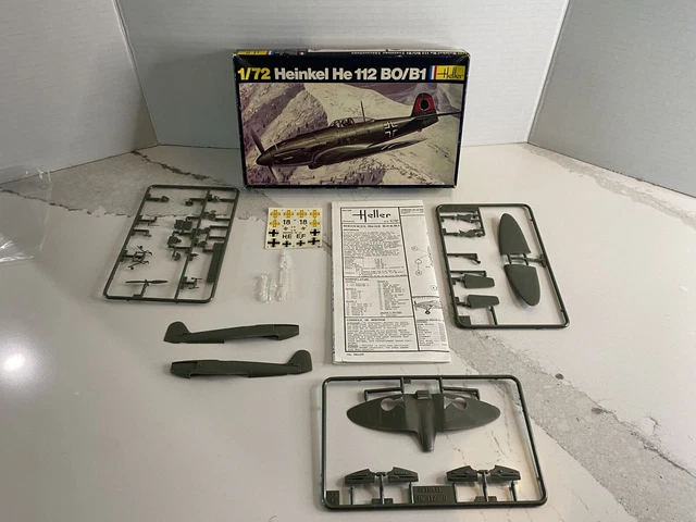 HELLER HEINKEL HE-112 B0/B1 German WW2 Fighter #240 scale 1:72 model ...