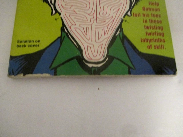 1978 BATMAN'S SUPER Villain Mazes Dc Vladimir Koziakin Tempo Book ...