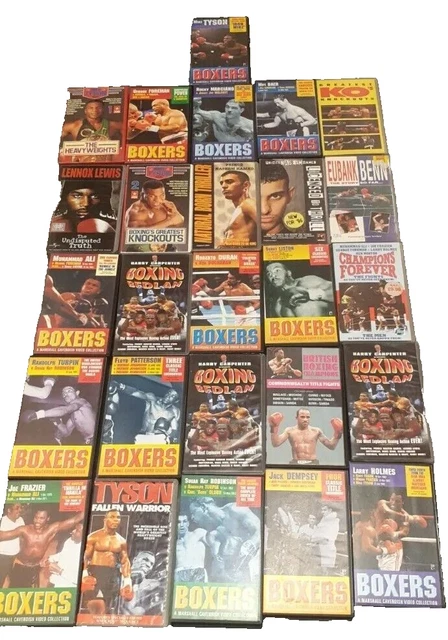 VINTAGE BOXINGS GREATEST FIGHTERS VHS TAPES EPIC RING BATTLES VIDEO ...