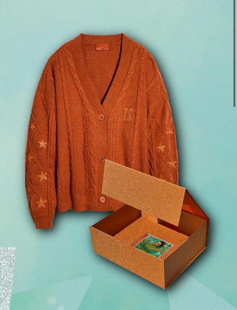 TAYLOR SWIFT THE LIFE OF A SHOWGIRL Orange Cardigan BOX SET Presale ...