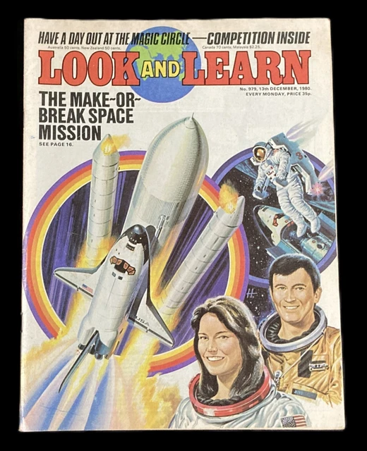 VINTAGE LOOK AND Learn Magazine No.979 Comic Book 13 Dec 1980 Knowledge ...